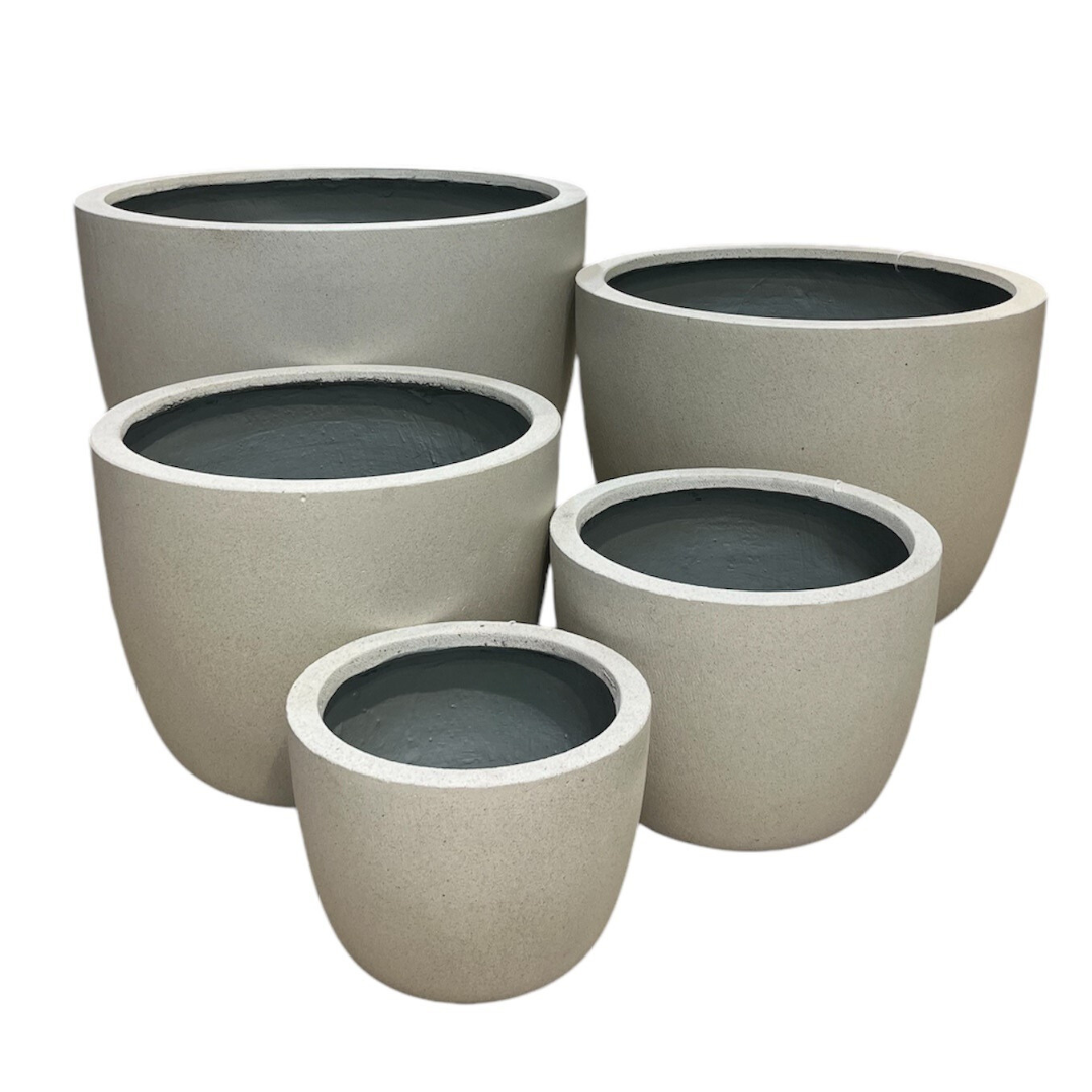 Round Ficonstone Planter | 14 x 10.8 inches – Promise Supply